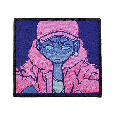 China Custom Woven Logo Patch OEKO-TEX Certified 200 Pieces Min Order Eco-Friendly Polyester for sale