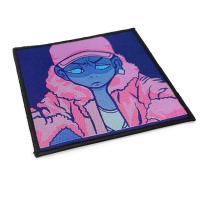 China Custom Woven Logo Patch OEKO-TEX Certified 200 Pieces Min Order Eco-Friendly Polyester for sale