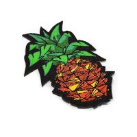 China Colorful Threads Eco Friendly Patches Fruit Woven Label Patches for sale