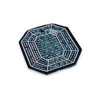 China Firmness Woven Logo Patch Needle Loom Technique High Density Custom Shape Patches for sale
