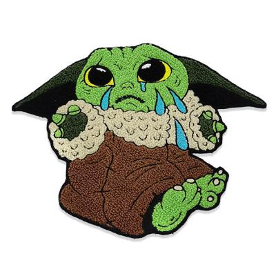 China Custom Chenille Embroidered Patches for Jackets Clothing 3D 500 Pieces MOQ for sale