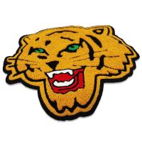 China Soft Tiger Chenille Embroidery Patches Custom Logo Sample Available for sale