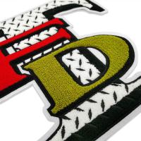 China Custom Chenille Sew On Letter Patches Felt Fabric Embroidered Patches 2 Inch for sale