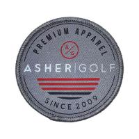 China Custom Silk Screen Print Logo Patches Twill Canvas 1000 Pieces Min Order for sale