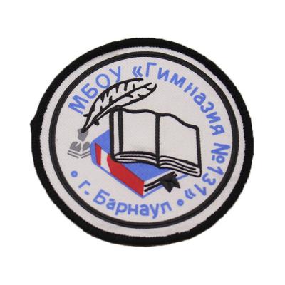 China Custom Washable Twill Screen Printed Patches 80x60mm for Garment Bags Hats for sale