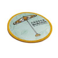 China Custom Sublimation Patches Iron On Heat Transfer Printed Patches for Hats 500 Pieces MOQ for sale