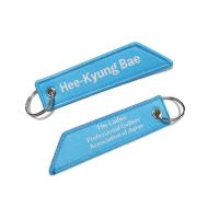 China OEM Woven Key Chain / Personalized Fabric Keychain Sample Available for sale