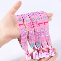 China Custom Polyester Festival Wristbands with Adjustable Buckle 500 Pieces Min Order for sale