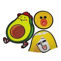 China Woven Textile Tags Labels Personalised Iron On Stickers Size Customized for sale