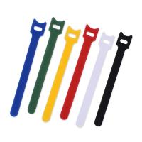 China Reusable Nylon Hook and Loop Cable Ties 15cm x 1cm Velcro Straps for Wire Management for sale