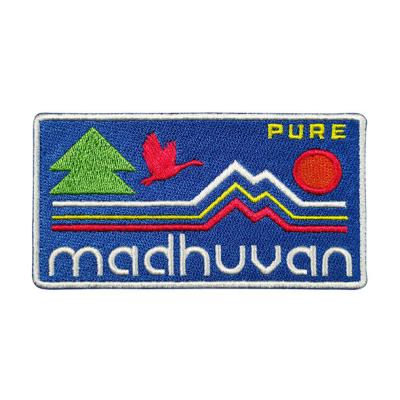 China Custom Embroidered Iron On Patches Canvas Twill Velcro Backing 100 Pieces MOQ for sale