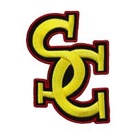 China Partial Twill Embroidery Letter Patches Polyester Threads Pantone PMS for sale