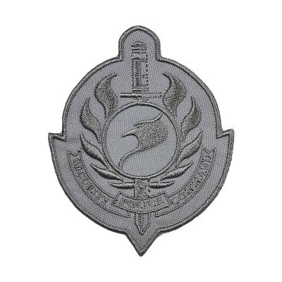 China Custom Twill Embroidered Patch with Iron On Backing 100pcs MOQ for sale