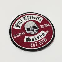 China Twill Background Iron On Patch Dry Cleanable Motorcycle Clubs for sale