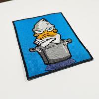 China Custom Embroidered Patch Twill Iron On Velcro Backing 100 Pieces MOQ for sale