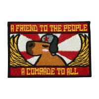 China Custom Full Embroidery Twill Patches Heat Cut Border 100 Pieces Minimum Order for sale