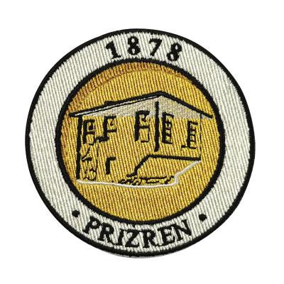 China Custom Heat Press Embroidery Patches Iron On Garment Embroidered Fabric 100 Pieces Minimum for sale