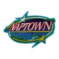 China Washable Heat Press Embroidered Patches Twill Laser Cut Border for sale