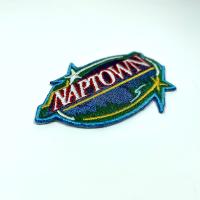 China Washable Heat Press Embroidered Patches Twill Laser Cut Border for sale