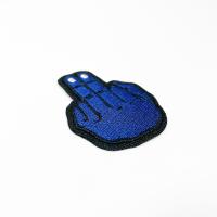 China Custom Brand Logo Embroidery Patches Laser Cut Border Polyester Twill Felt 10 to 14 Days Delivery for sale