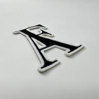 China Custom Iron On Embroidered Patch Alphanumeric PMS Washable for Clothing Jackets Bags 5-8 Days Sample for sale