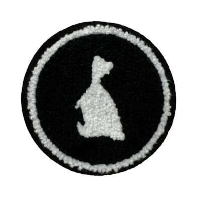 China Custom 3D Embroidered Fabric Patches Washable for Garment Bags 8 Colors for sale