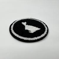 China Custom 3D Embroidered Fabric Patches Washable for Garment Bags 8 Colors for sale