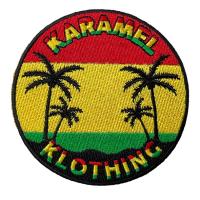 China Custom Twill Fabric Iron On Embroidery Patches 100% Full Embroidery 8-9 Colors for sale