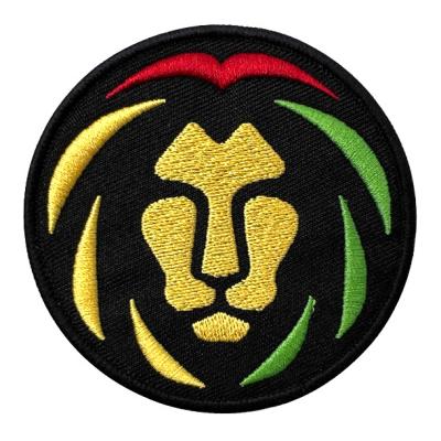 China Custom Embroidered Patches with Velcro Backing Twill Fabric Iron On for Clothing 2.5 inch for sale