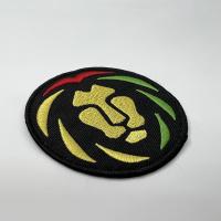 China Custom Embroidered Patches with Velcro Backing Twill Fabric Iron On for Clothing 2.5 inch for sale