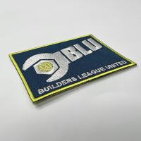China Custom Waterproof Twill Texture Iron On Embroidery Patches Overlock Border 100 Pcs for sale