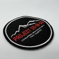 China Custom Laser Cut Iron On Twill Fabric Embroidery Patches Shrink Proof 5x5 cm for sale
