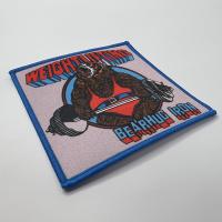 China Custom Woven Patches Eco Friendly Washable 100 Pcs Minimum Order Iron On Backing for sale