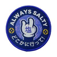 China Custom Waterproof Iron On Woven Patches Skin Friendly Jacket Label Logo 100pcs MOQ for sale
