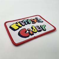 China Custom 3M Adhesive Woven Cloth Badges PMS Color Appliqued Washable Patches 100 Pcs MOQ for sale