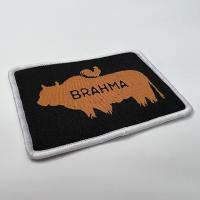 China Animal Washable Iron On Woven Patch For Hats Washable Polyester Yarn for sale