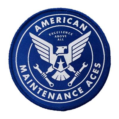 China Custom PMS Color Iron On Embroidered Patches Eco Friendly Washable 100 Pcs MOQ for sale