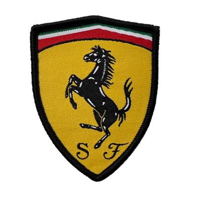 China Custom Washable Embroidery Woven Patches Iron On for Shirts Jackets 100 Pcs MOQ for sale