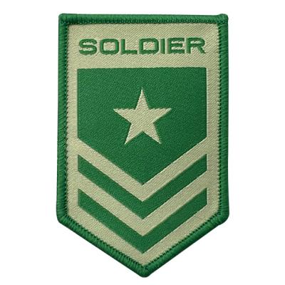 China Custom Handmade Woven Badge Patches Eco Friendly Washable Iron On 100 PCS MOQ for sale