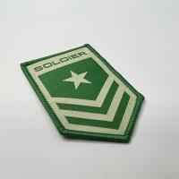 China Custom Handmade Woven Badge Patches Eco Friendly Washable Iron On 100 PCS MOQ for sale