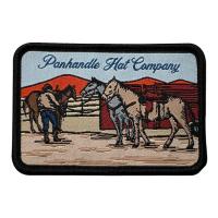 China Twill Rectangle Iron On Woven Patch 12C Pandone Shrink Proof Embroidered for sale