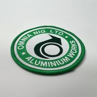 China 12C Pandone Iron On Woven Patch Waterproof Custom Eco Mark Logo for sale