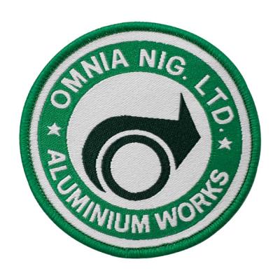 China 12C Pandone Iron On Woven Patch Waterproof Custom Eco Mark Logo for sale