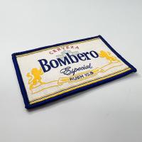 China Full Color Iron On Woven Patch Eco Friendly Garment Woven Label Patch for sale
