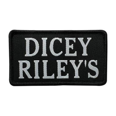 China Customized Woven Letter Patches Iron On Hot Melt Sew On Cloth Embroidery Fabric Patches 100 Pcs for sale