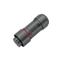 China IP67 M12 Waterproof Circular Connector 2-Pin Threaded Butt Type 8A 100V AC Rating for sale