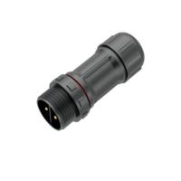 China IP67 M12 Waterproof Circular Connector 2-Pin Threaded Butt Type 8A 100V AC Rating for sale