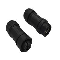 China IP67 4-Pin M12 Threaded Butt Waterproof Connector - 8A Current, 100V Voltage Rating for Industrial Applications for sale