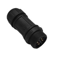 China IP67 4-Pin M12 Threaded Butt Waterproof Connector - 8A Current, 100V Voltage Rating for Industrial Applications for sale