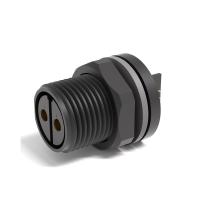 China PA6 IP67 Industrial Circular Connector M12 Threaded Type 100VAC 8A Waterproof Electrical Connector for sale